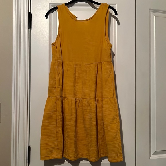 Universal Thread | Dresses | Mustard Yellow Tiered Sleeveless Universal ...
